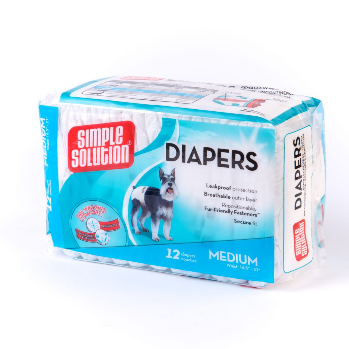 The Bramton Company – Diapers For Dogs Tail-Wagging M 16.5″x21″ 12pcs ...